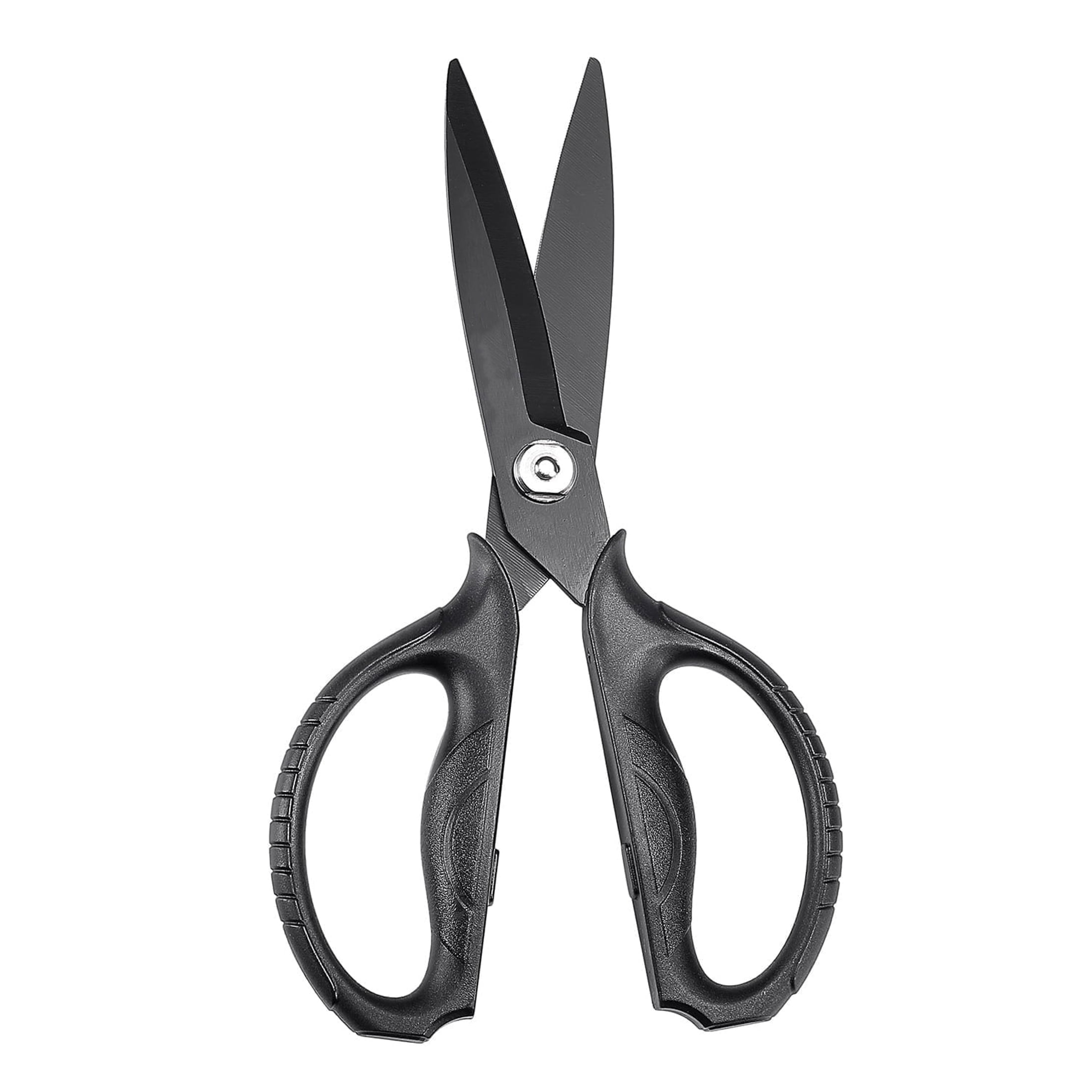 EXLEAF Kitchen Scissors Heavy Duty, Black Titanium Plated Kitchen ...