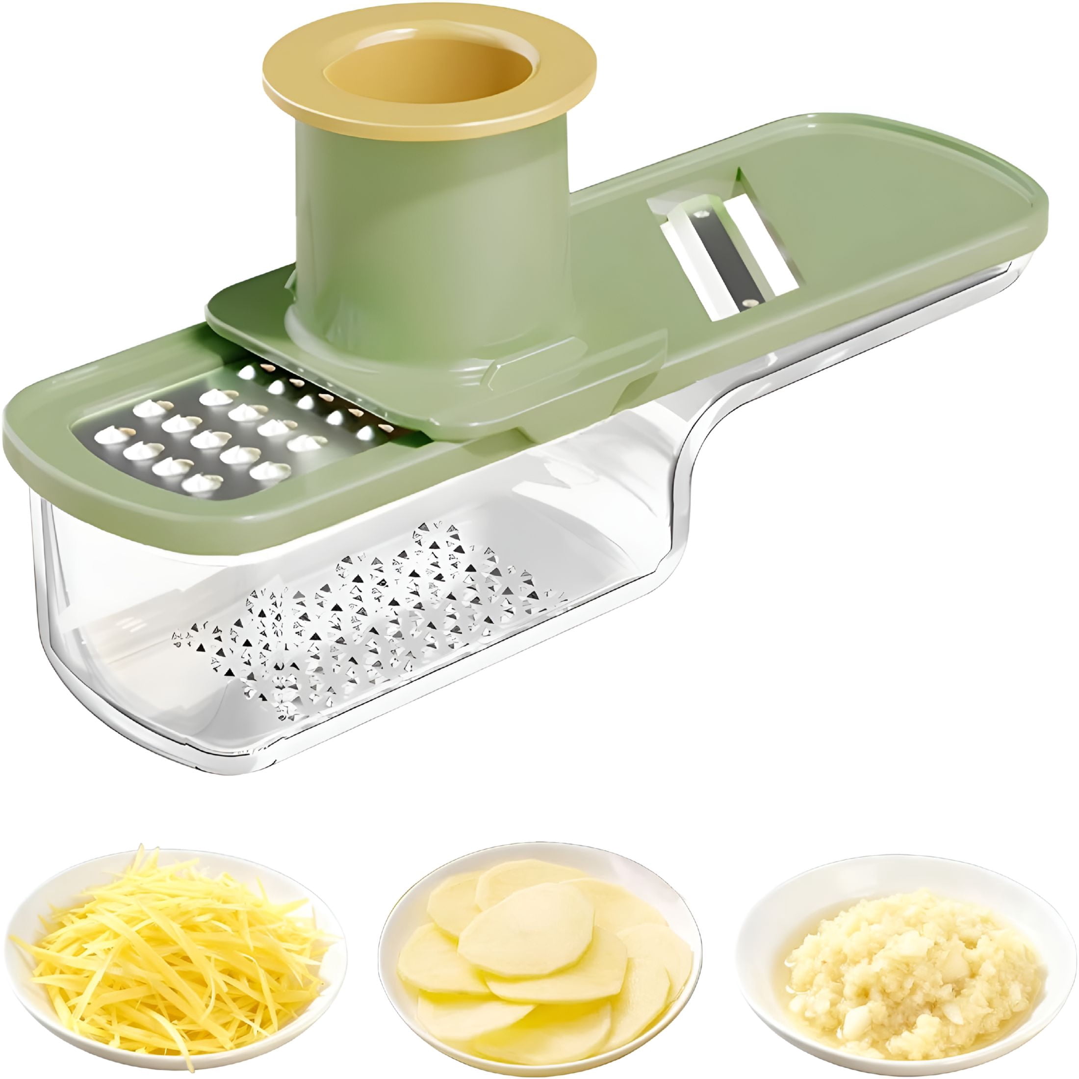 EXLEAF Mini Garlic Slicer,Functional Mandoline Slicers,Veggie Shredder ...