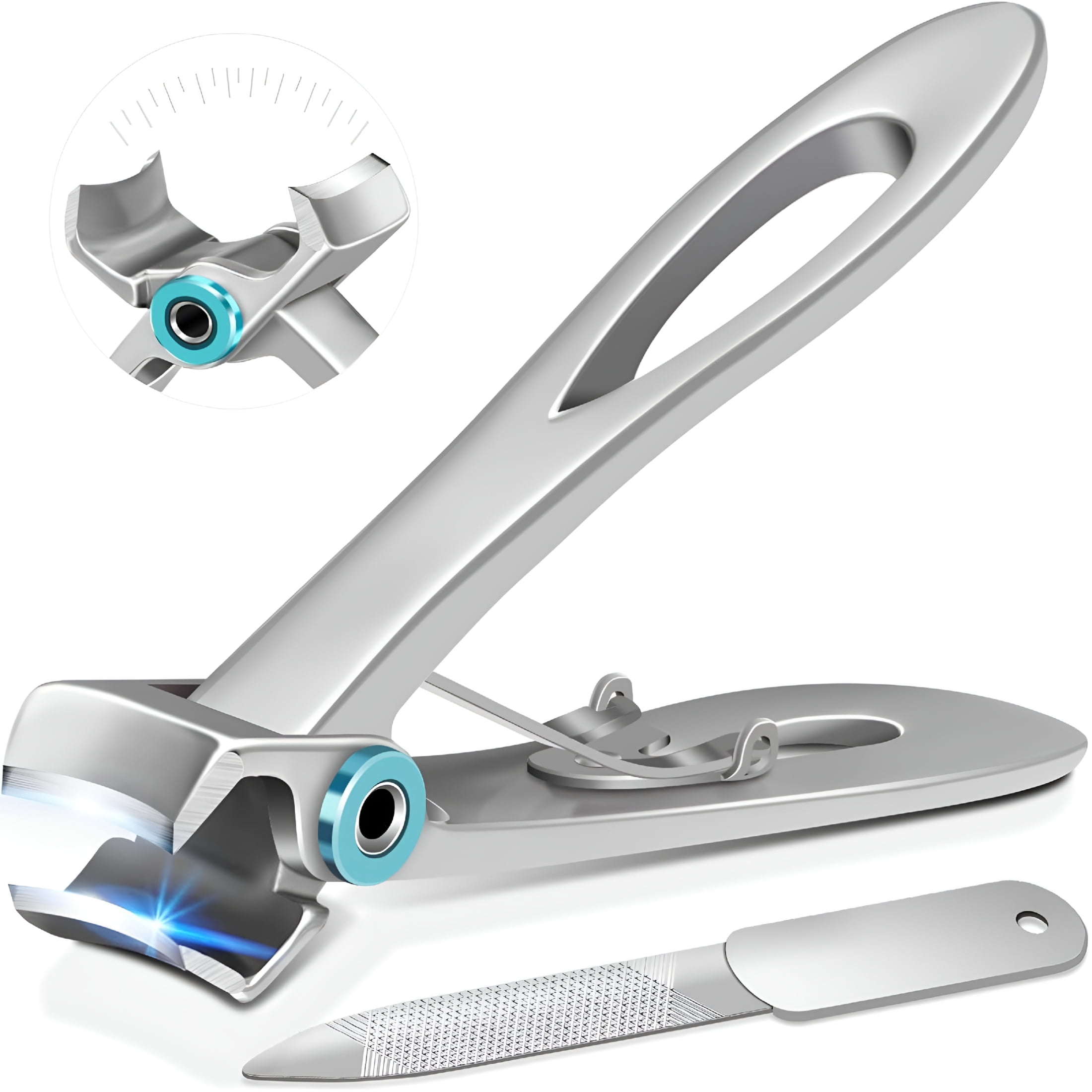 EXLEAF Nail Clippers for Men Thick Nails - Large Toe Nail Clippers for ...