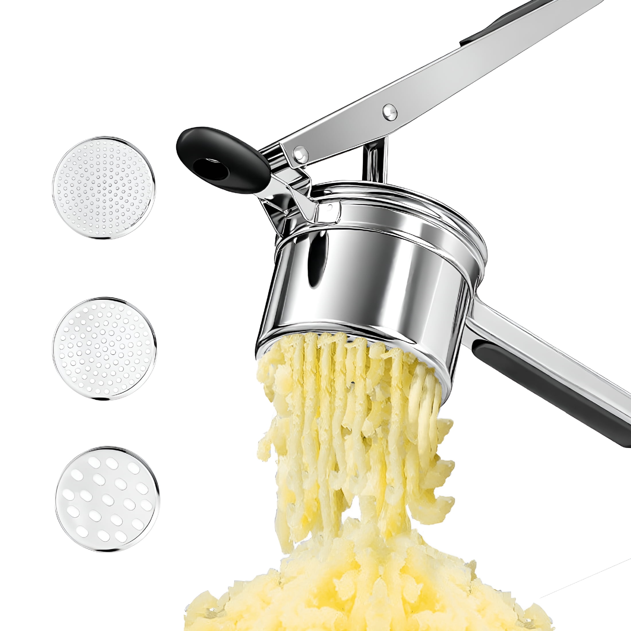 EXLEAF Potato Ricer with 3 Interchangeable Discs,15 Oz Heavy Duty ...