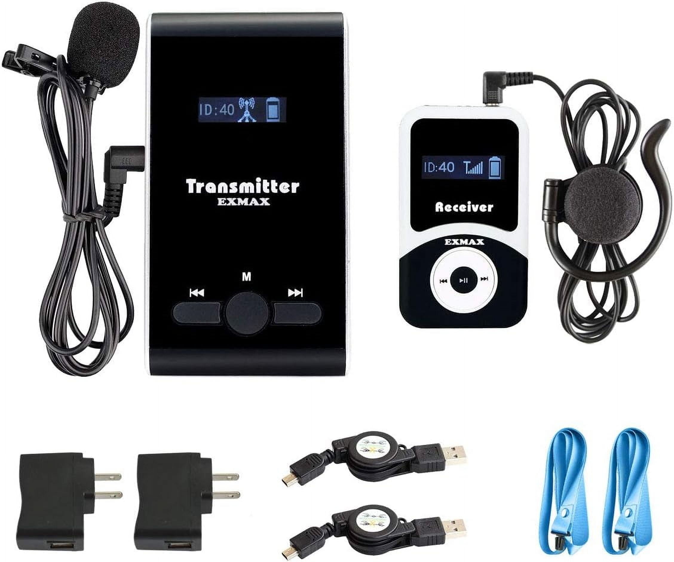 EXMAX EX-100 Wireless Tour Guide Monitoring Acoustic Audio Voice ...