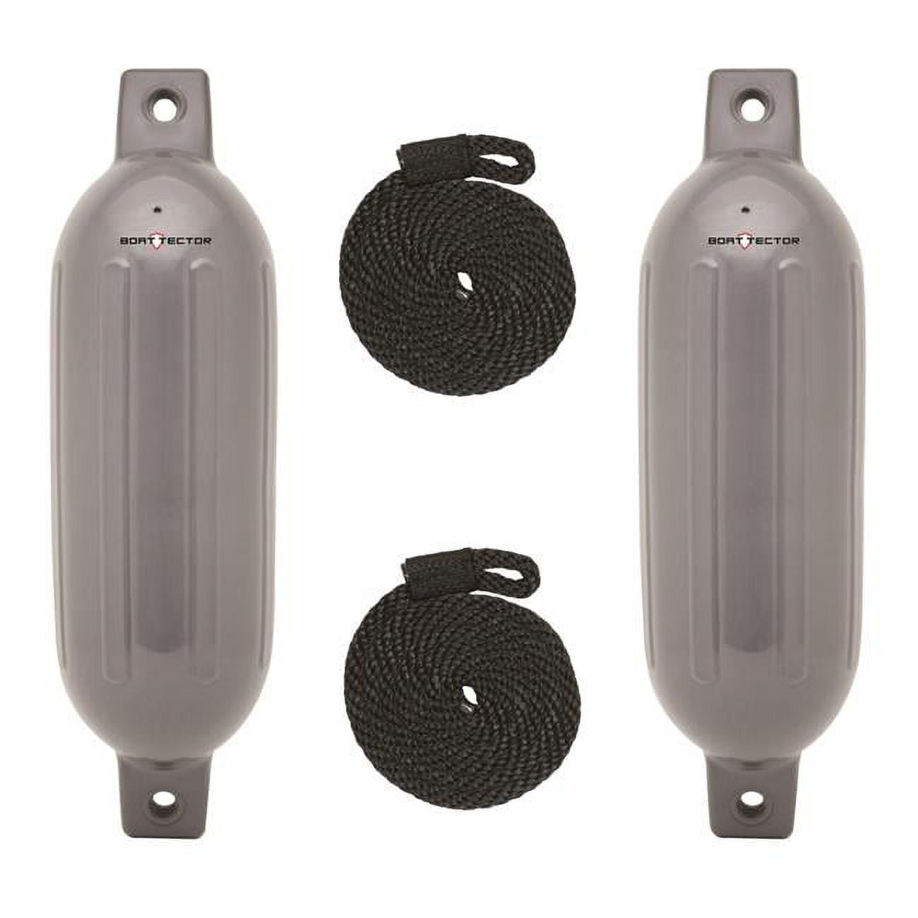EXMSFVPGRAY Boat Tector Fender Value - Gray Pack of 2 - Walmart.com