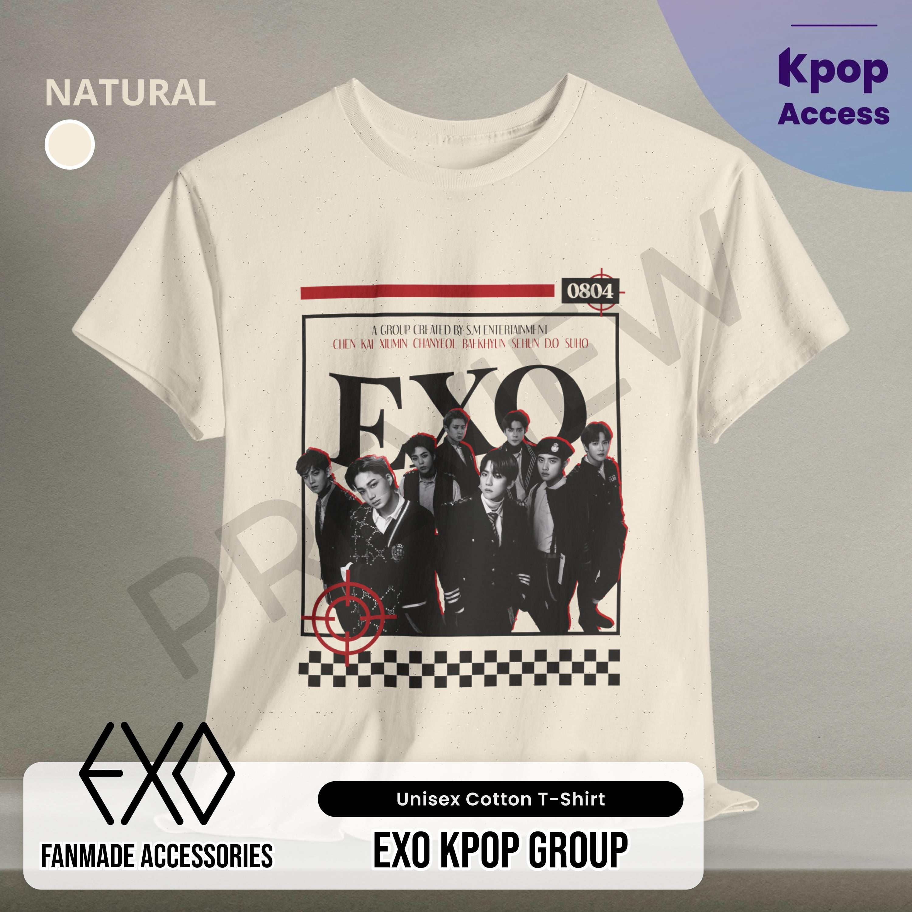 EXO Heavy Cotton T-Shirt : Music Fan Streetwear - Walmart.com