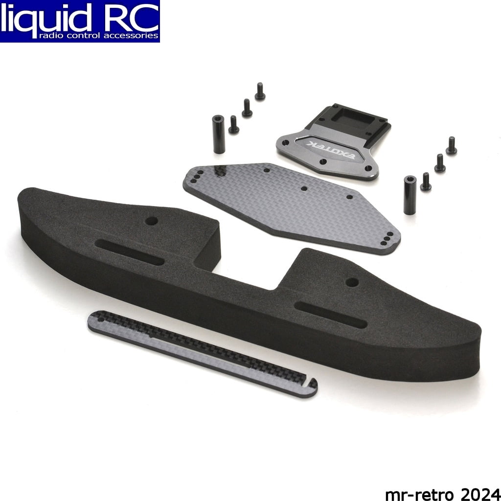 Exotek 2083 22s Drag Front Bumper Set Aluminum Cf & Foam with Gnss Slot ...