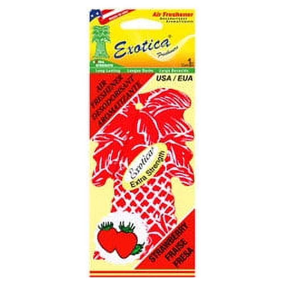 EXOTICA R FRESHENERS PT1STR AIR FRESHENER EXTRA STRENGTH STRAWBERRY ...