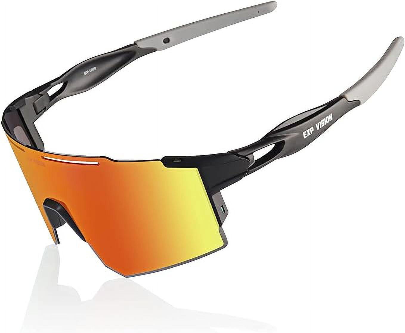 EXP VISION Polarized Cycling Glasses UV 400 Sports Sunglasses Biking Goggles Running Hiking Golf Fishing Driving