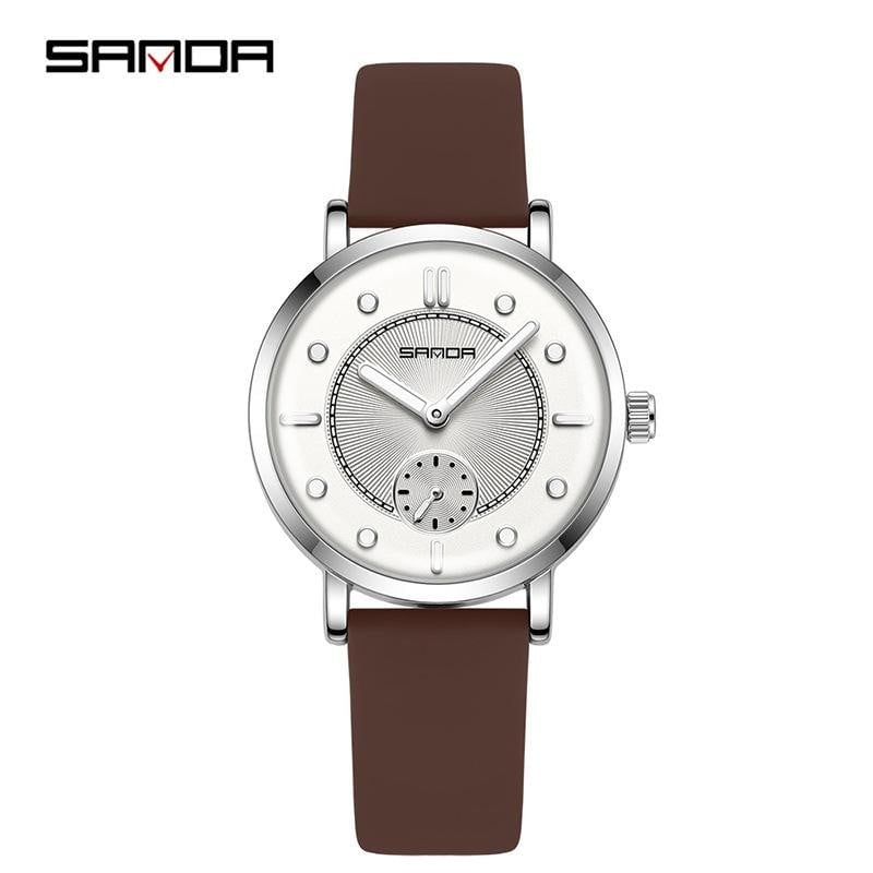 EXPLOJOY Classic Women's Watch – Waterproof Leather Band and Simple ...