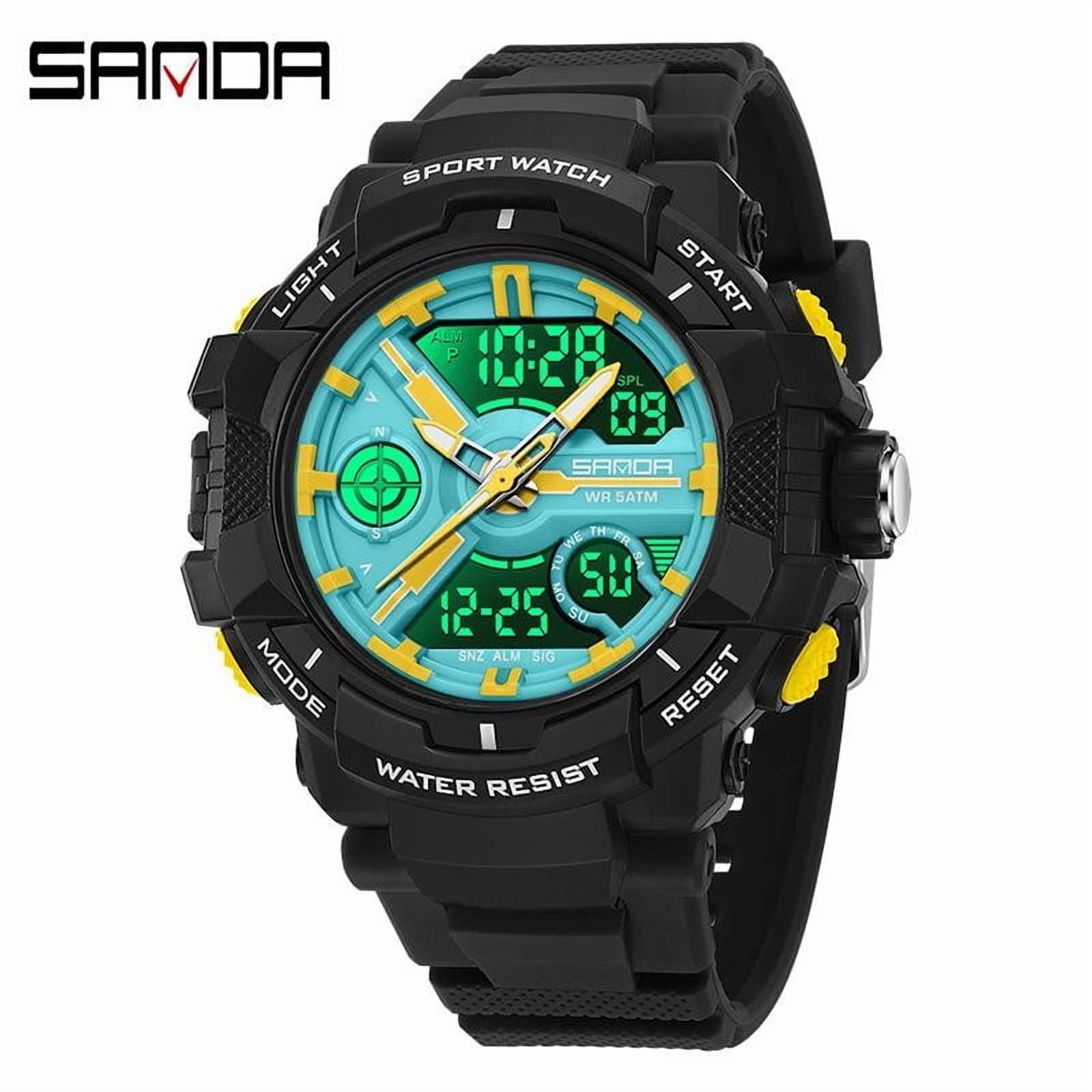 EXPLOJOY Dual Display Sports Watch – Electronic Timepiece with Alarm ...