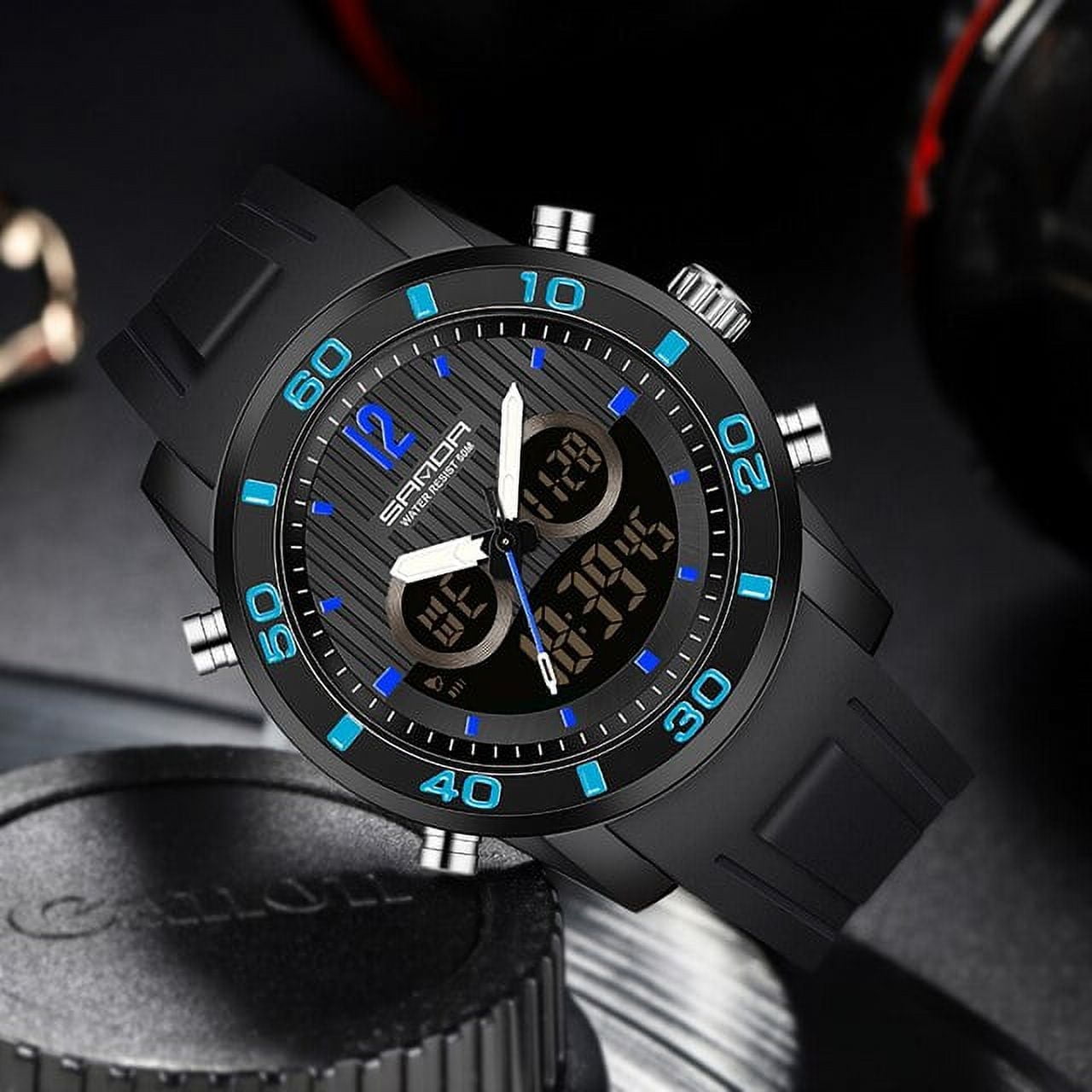 EXPLOJOY Men's Luxury Fashion Quartz Sports Watch – 50M Waterproof ...