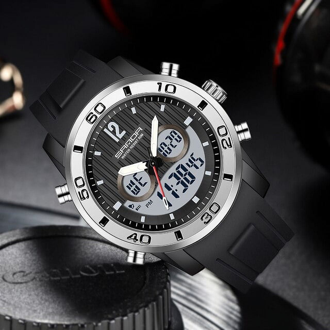 EXPLOJOY Men's Luxury Fashion Quartz Sports Watch – 50M Waterproof ...