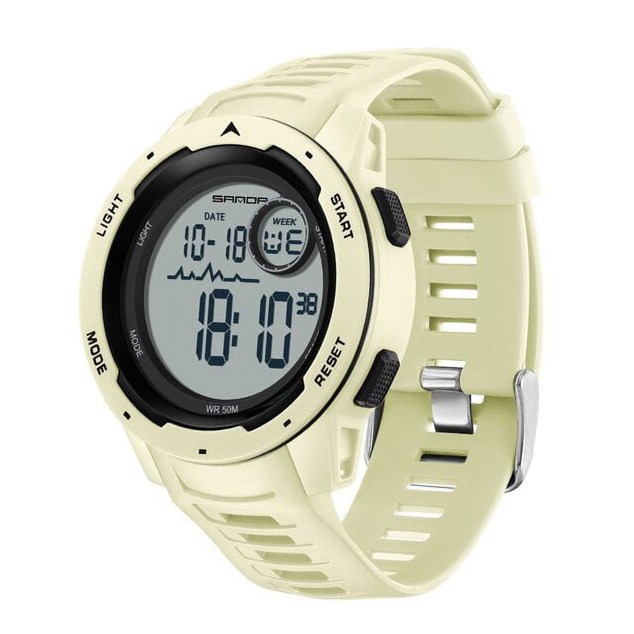 Explojoy Men's Military Digital Sports Watch – Waterproof LED ...