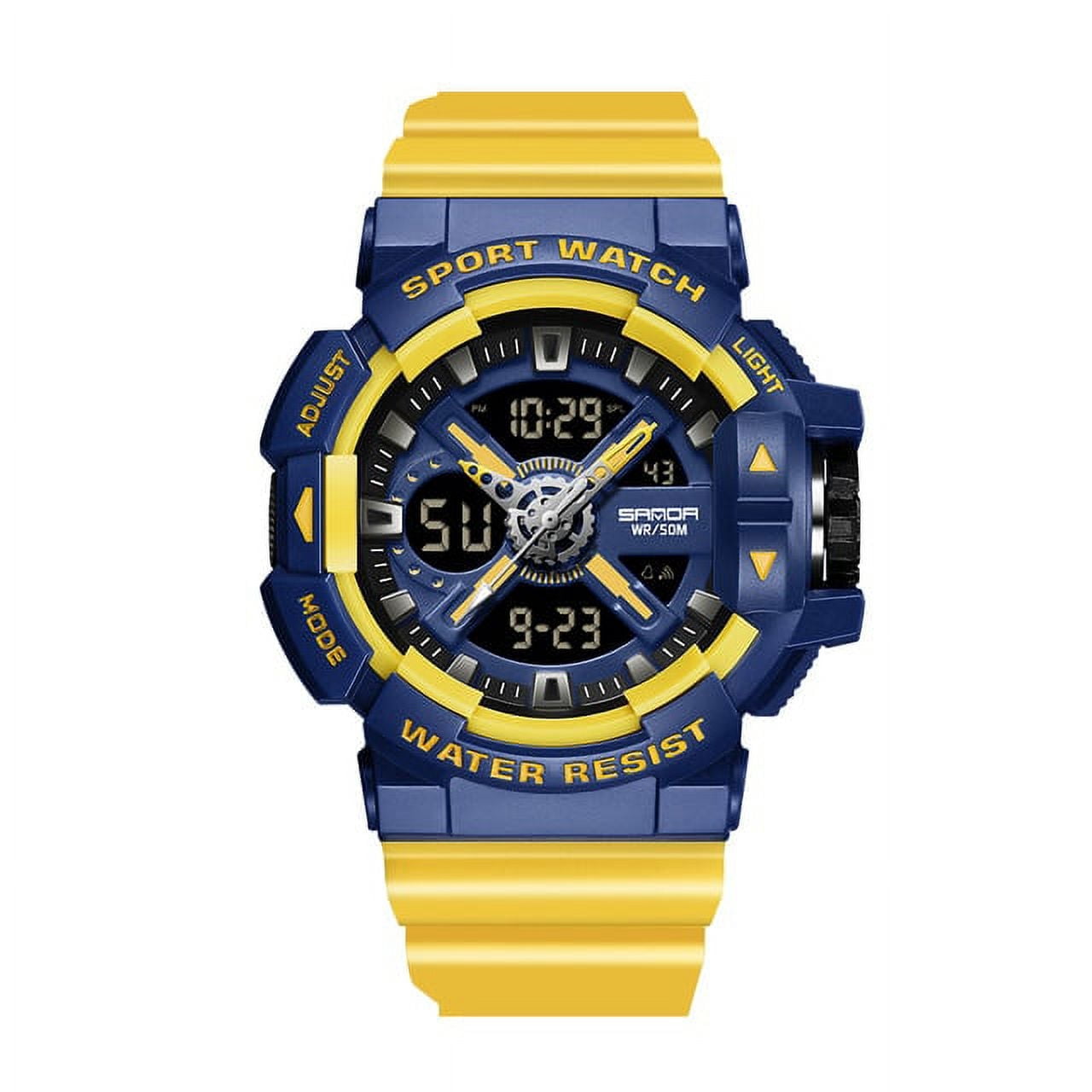 EXPLOJOY Men's Military Sport Watch – Dual Display Quartz Digital ...