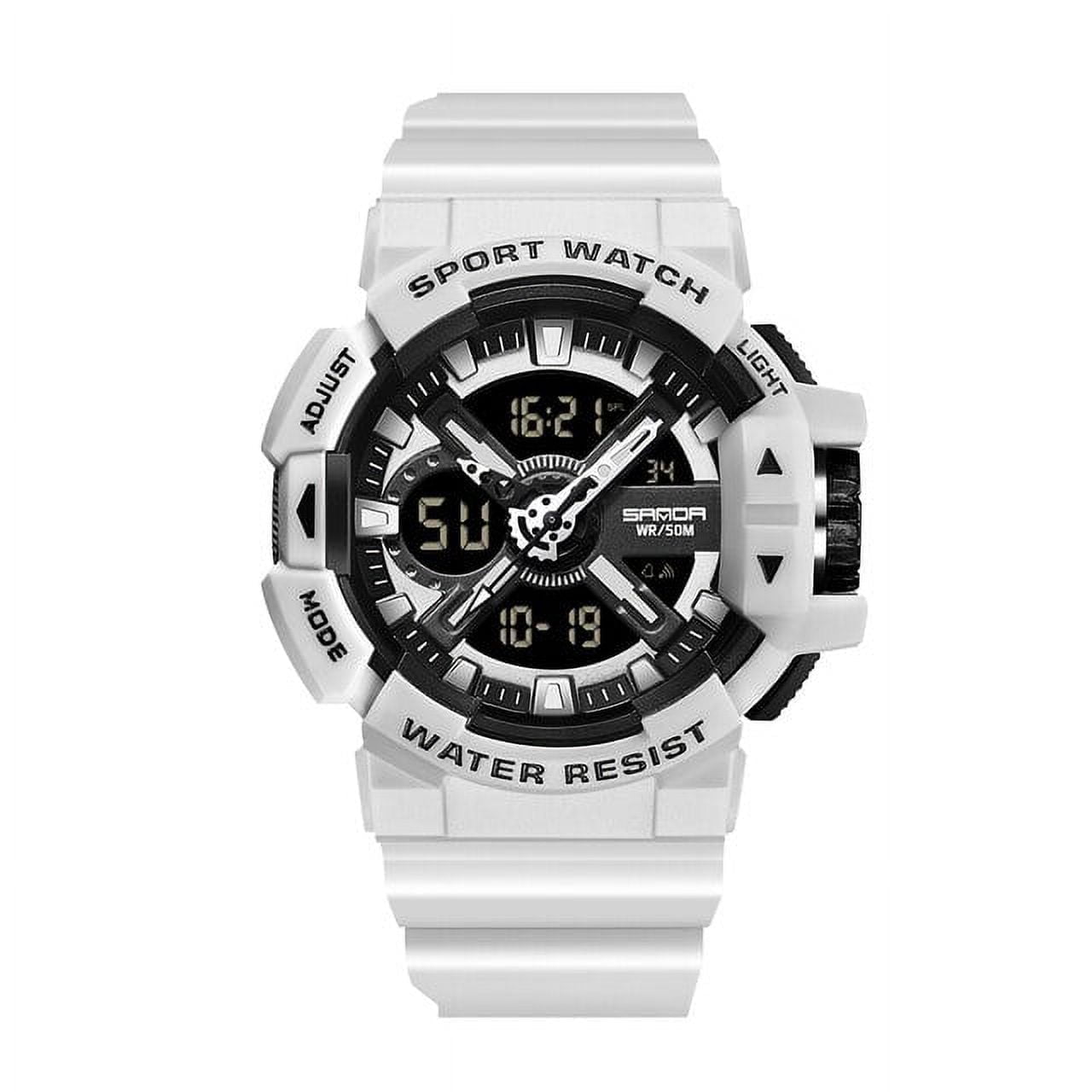 EXPLOJOY Men's Military Sport Watch – Dual Display Quartz Digital ...