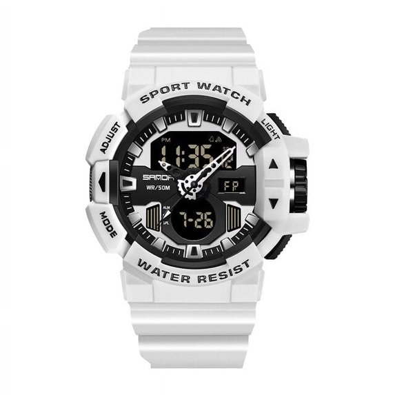 EXPLOJOY Men's Military Sport Watch – Dual Display Quartz Wristwatch ...