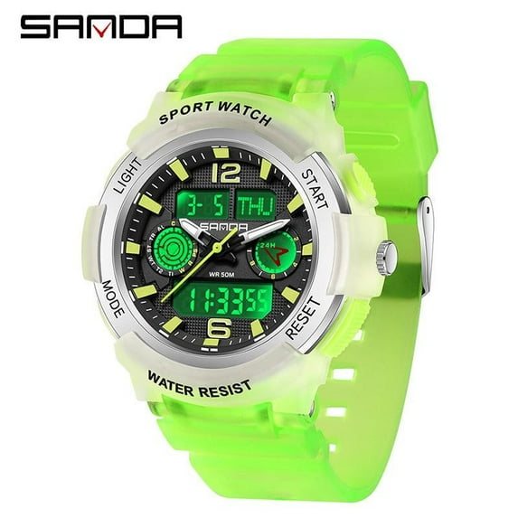 EXPLOJOY Modern Digital Watch – Unisex Square Case, Multifunction ...