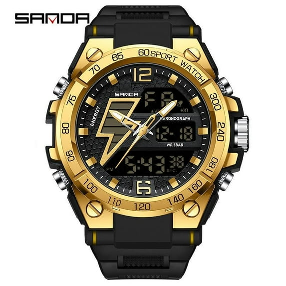 EXPLOJOY Teen Dual Display Digital Watch – Waterproof Multifunction ...