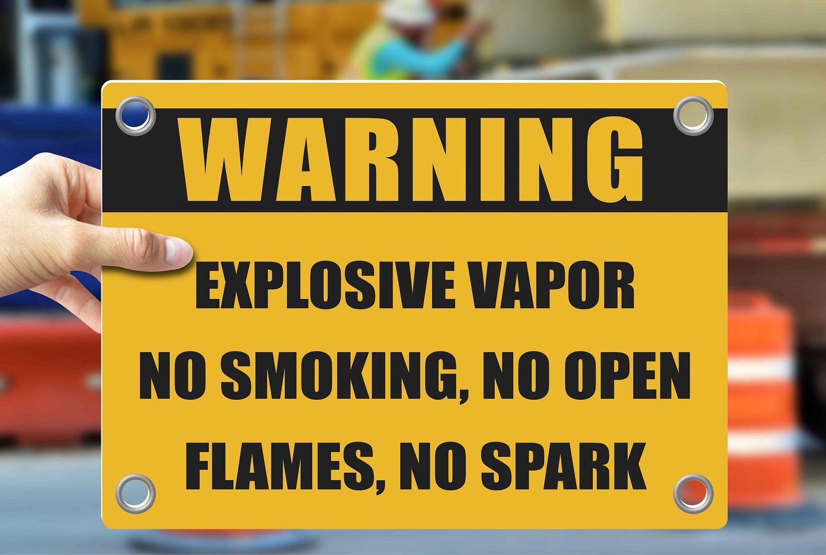 EXPLOSIVE VAPOR NO SMOKING, NO OPEN FLAMES, NO SPARK | Warning Notice ...