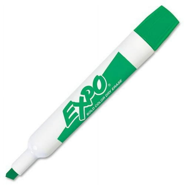 Expo Non-Toxic Original Dry Erase Marker, Chisel Tip, Green, Pack of 12 ...