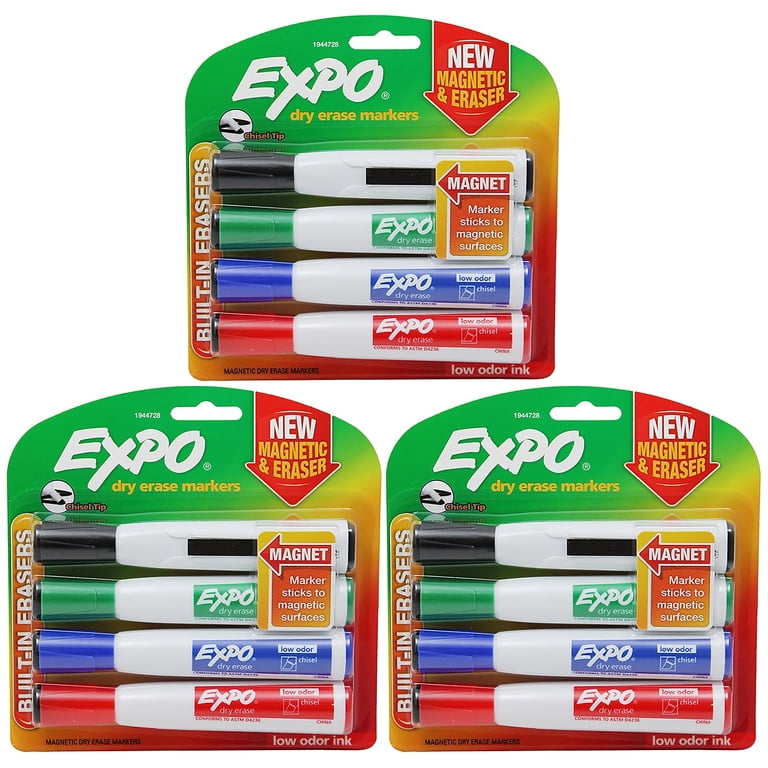 chisel tip whiteboard markers