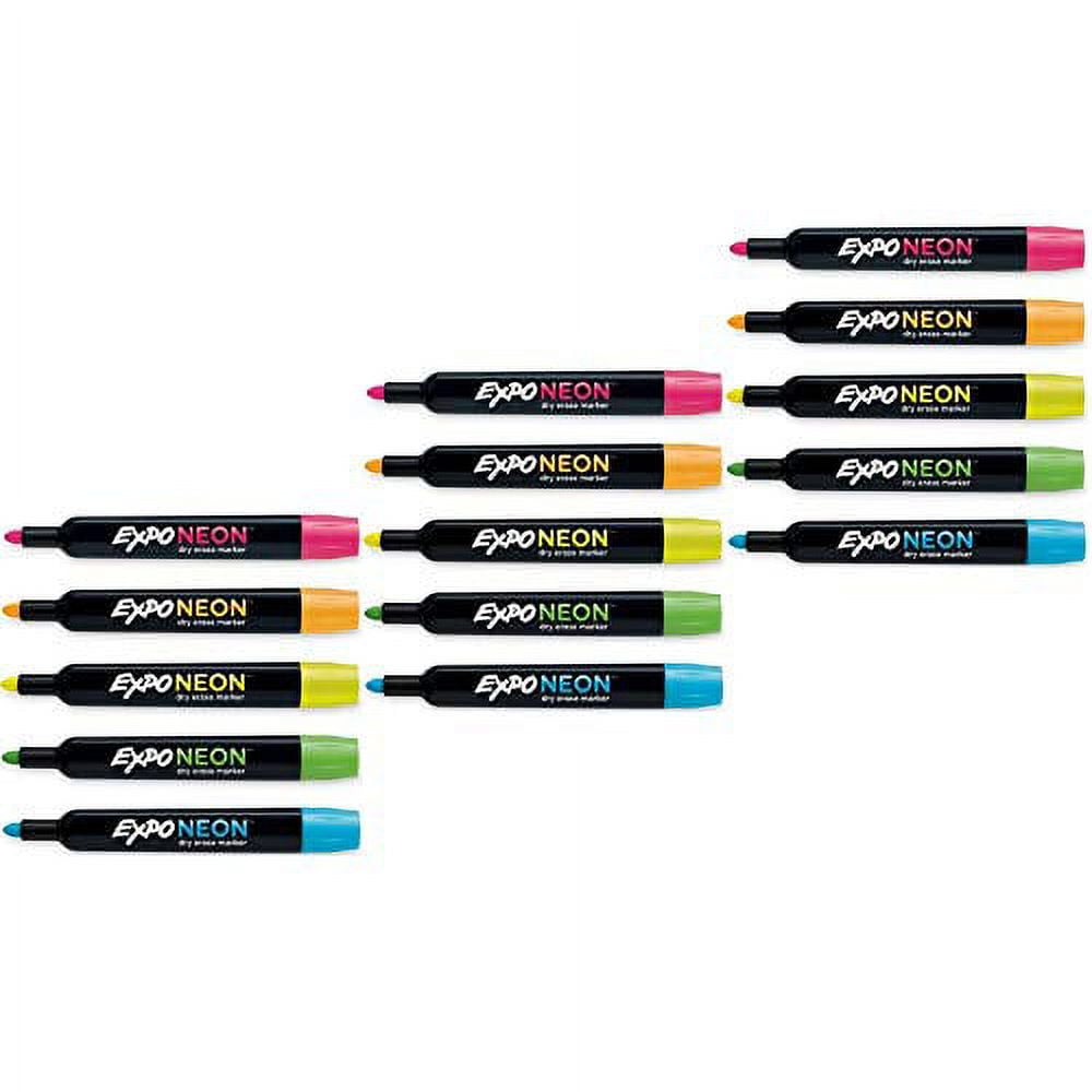 EXPO Neon Dry Erase Marker 3 Pack (15 Markers) - Walmart.com