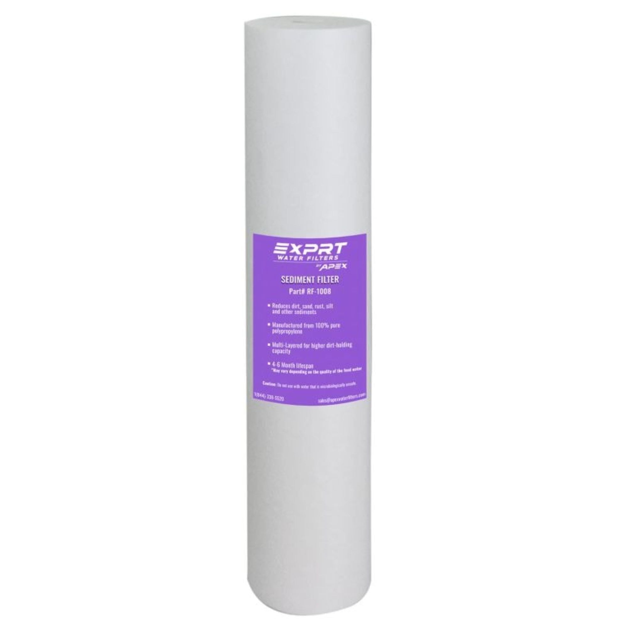EXPRT RF-1008 Whole House Water Filter Cartridge - High Capacity 20" x ...