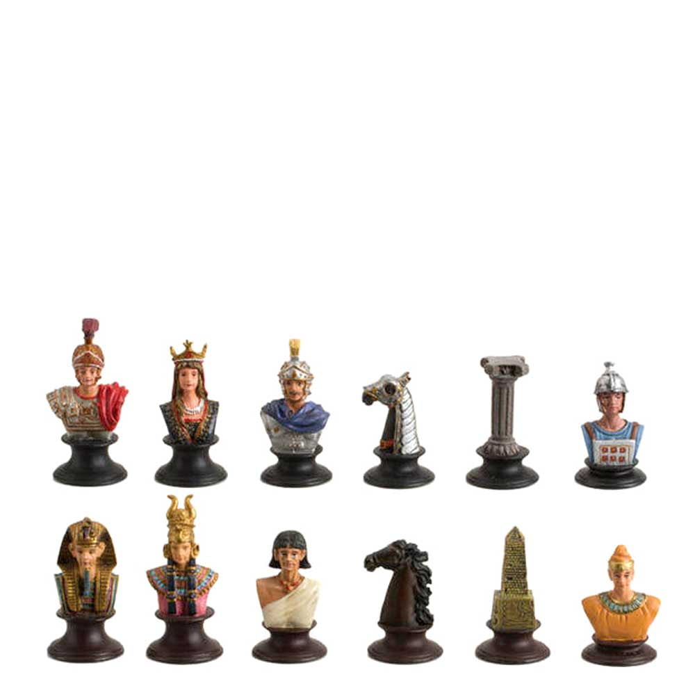 EXQUISITE EGYPTIAN CHESS SET A ROYAL BATTLE OF PHARAOHS AND GODS | A ...