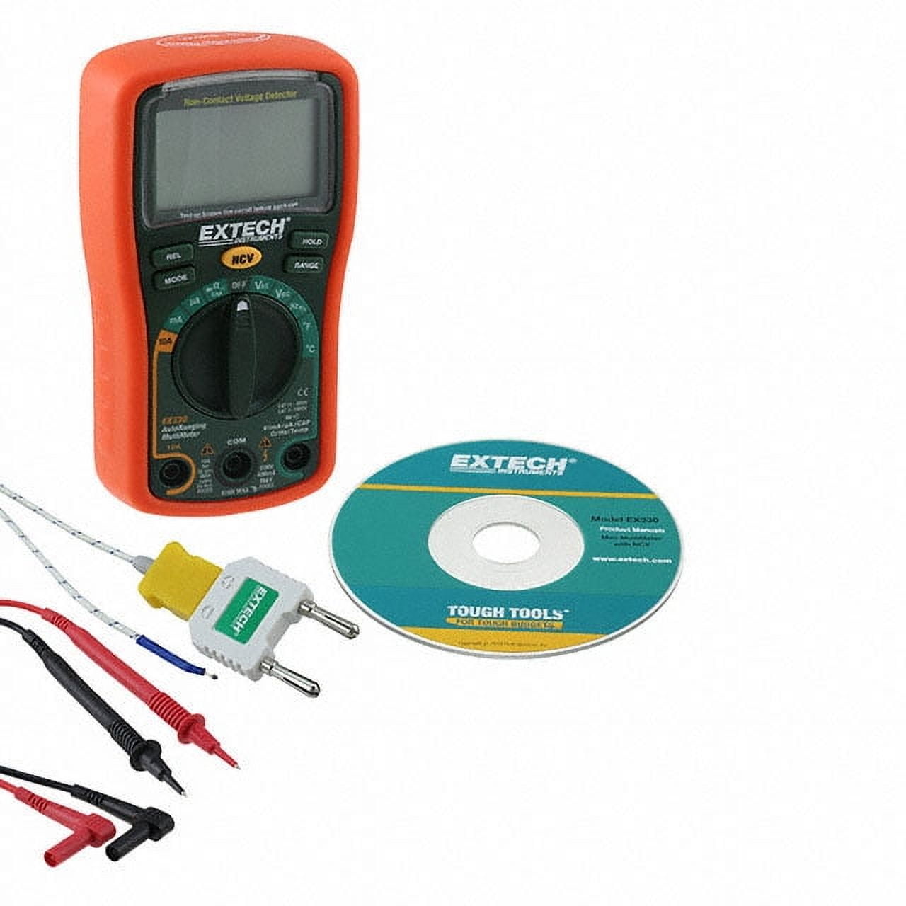 EXTECH EX330, Digital Multimeters Multimeter W/NCV, 4000 Ct Autoranging ...