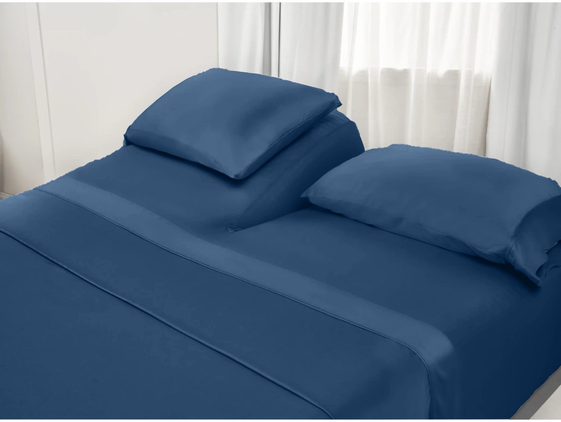 EXTRA 18" DEEP POCKET OF FITTED SHEET, 800 Thread Count, 100% Egyptian ...