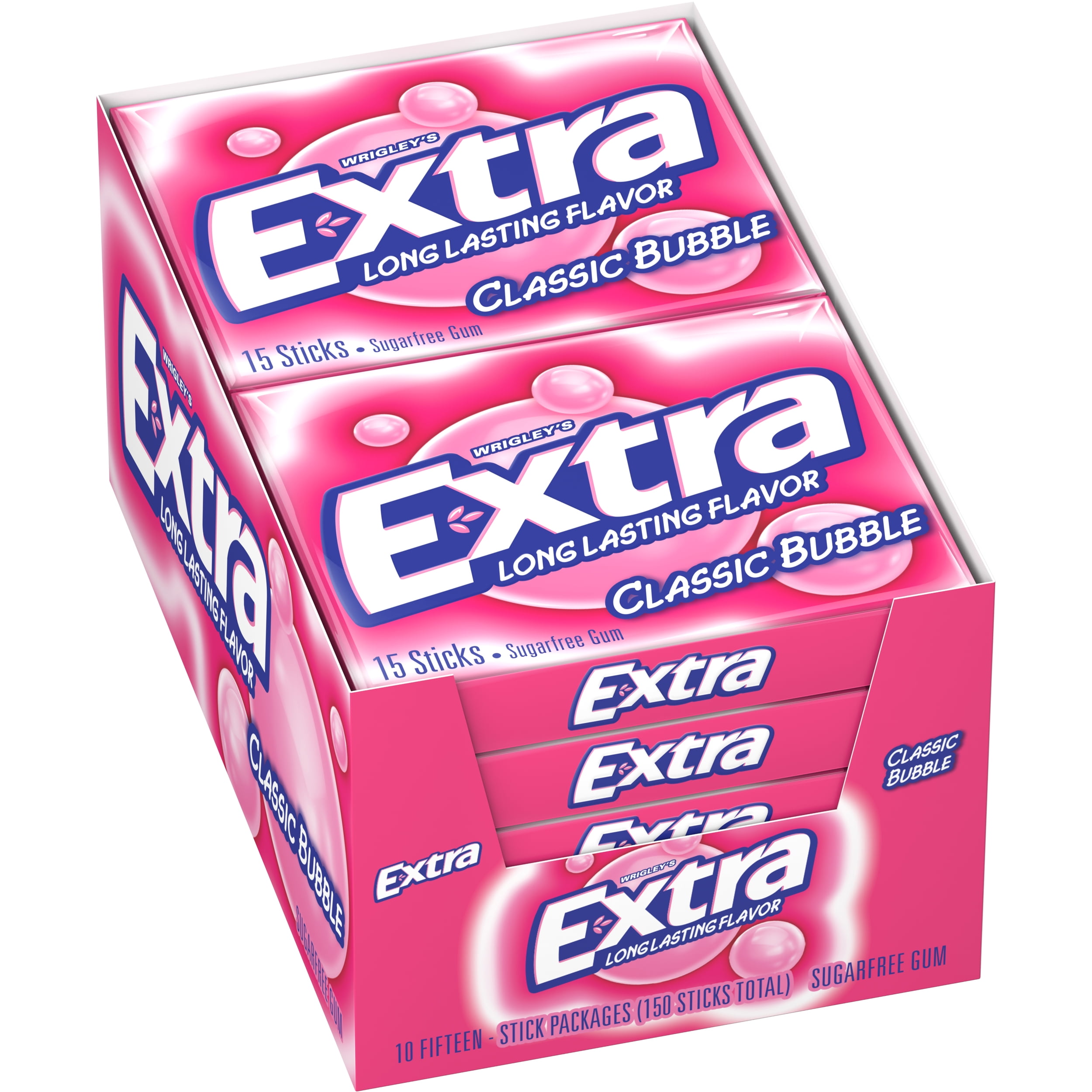 EXTRA Classic Bubble Gum for Office, 150 Pieces - Walmart Business Supplies