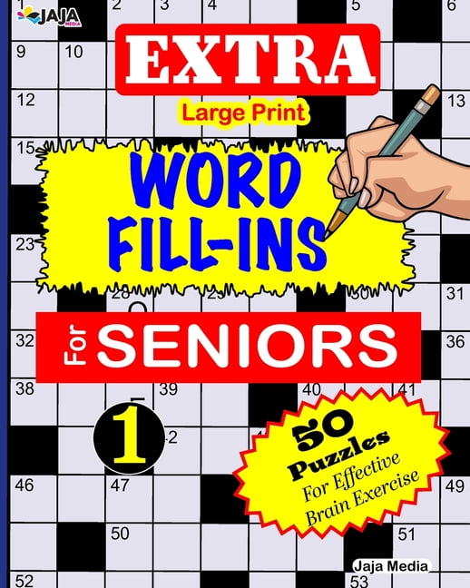 Extra Large Print Crossword Fill-Ins: EXTRA Large Print WORD FILL-INS ...