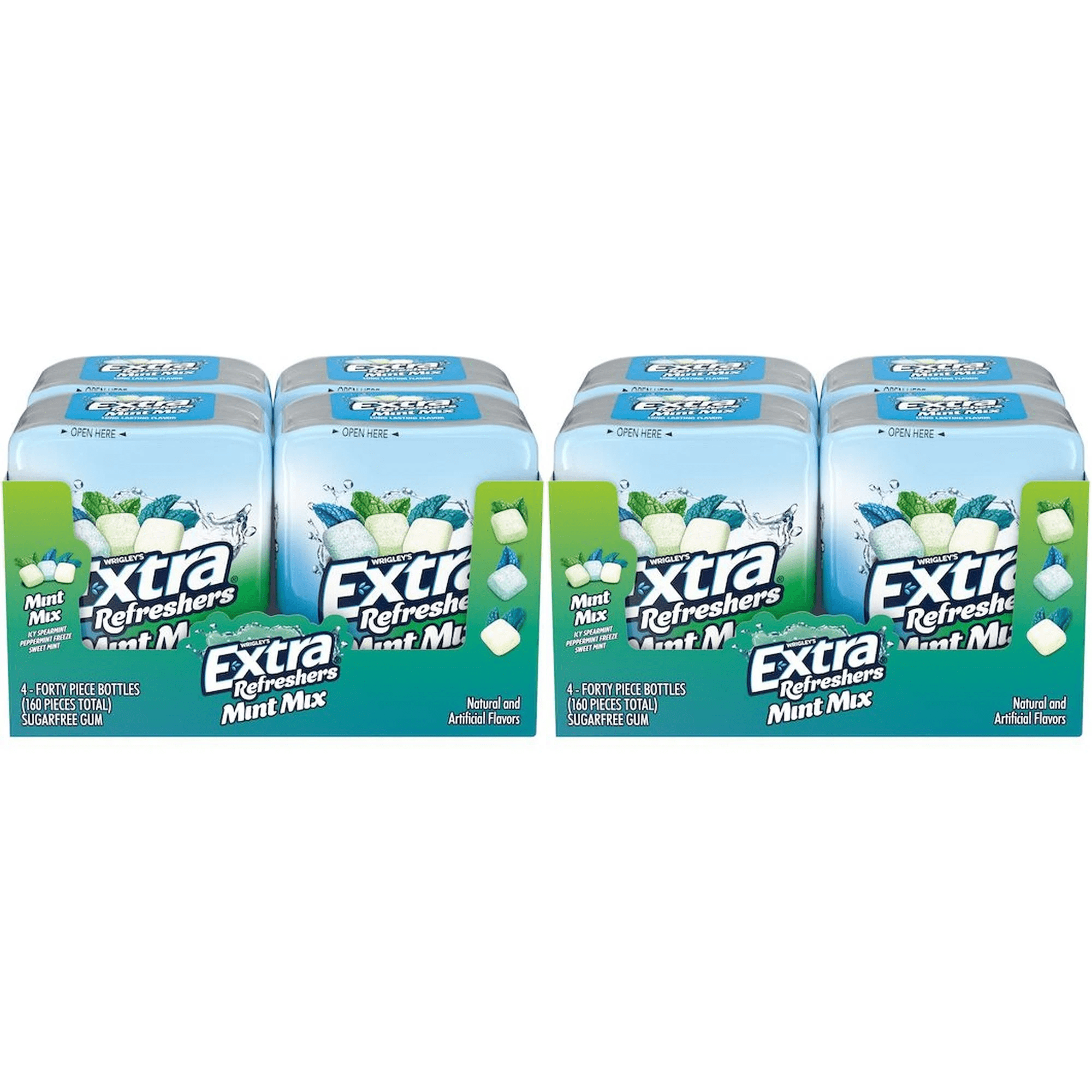Extra Refreshers Mint Mix Sugar Free Chewing Gum Bulk 40 Pieces Per