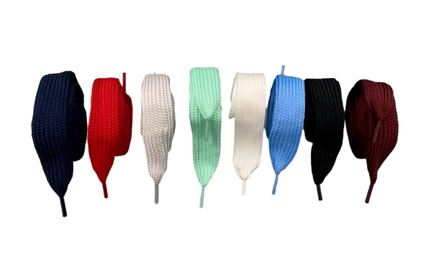 Extra Wide Cotton Shoe Laces Strings, 3/4" to 1 1/2" Wide, 45" to 72 ...