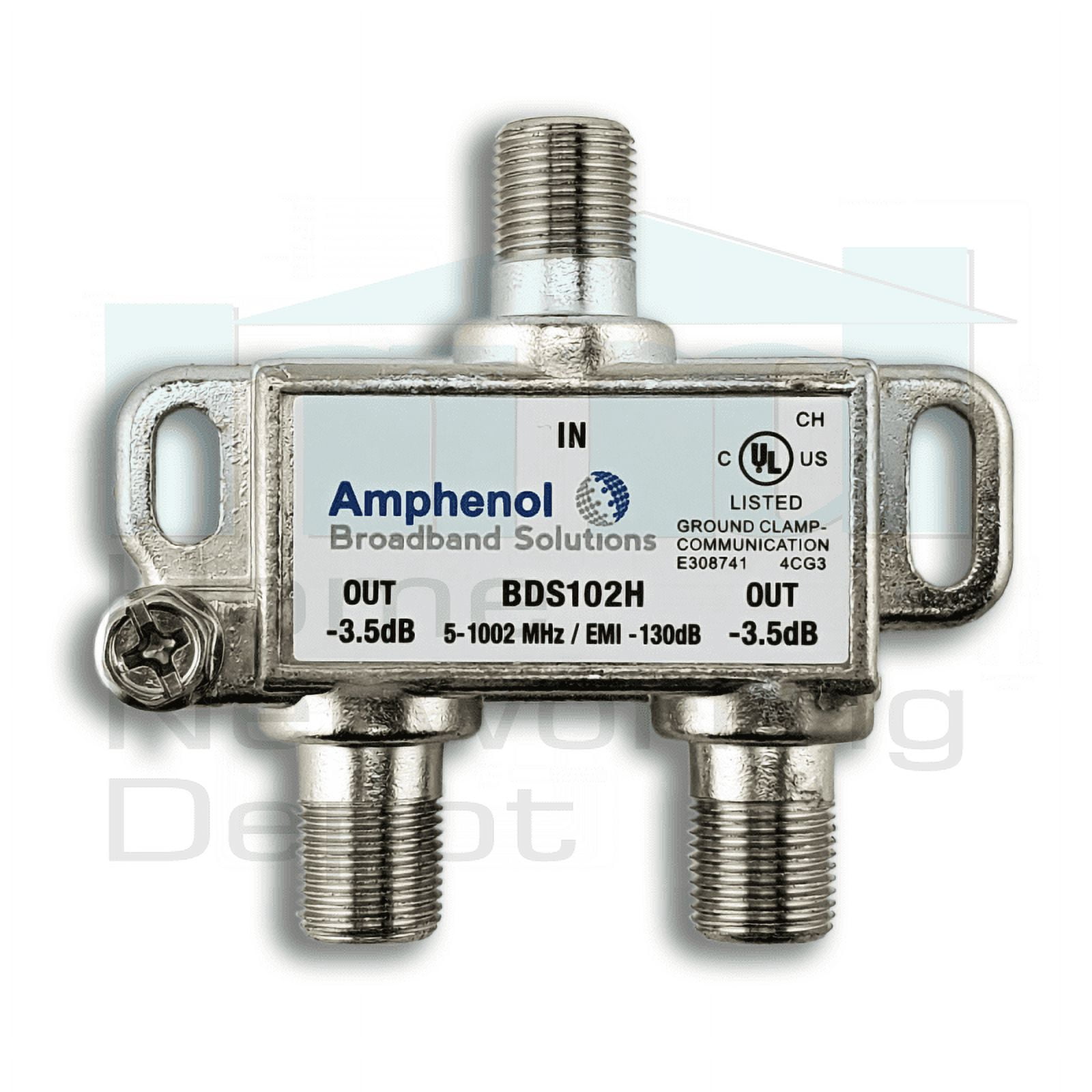 EXTREME BROADBAND BDS102H 2 OUTPUT PORTS BALANCED RF SPLITTER MOCA 1.1 ...