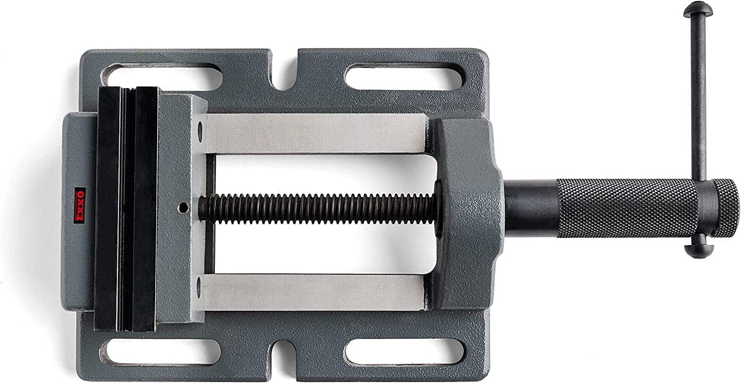 EXXO | 4-34 Inch Drill Press Vise | Heavy Duty Cast Iron | Workpiece ...