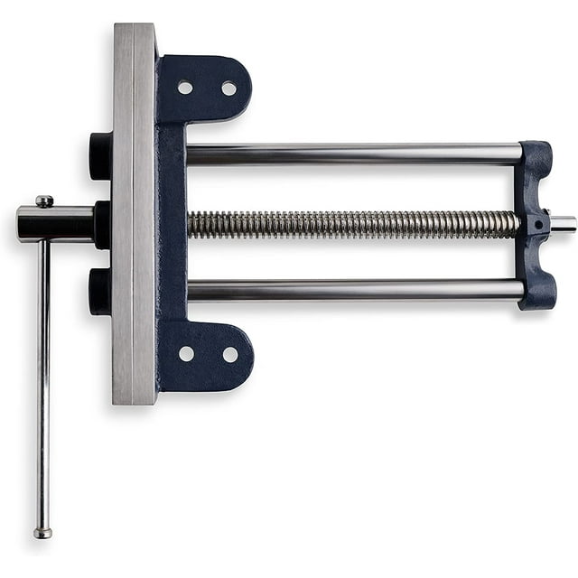 EXXO 9 Inch Bench Vise - Clamp On Vise Heavy Duty Universal Cast Iron 2 ...