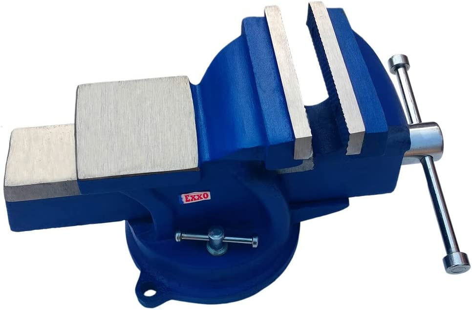 EXXO TOOLS 4 Inch Bench Vise - 4" Bench Vise 360 Degree Swivel with ...