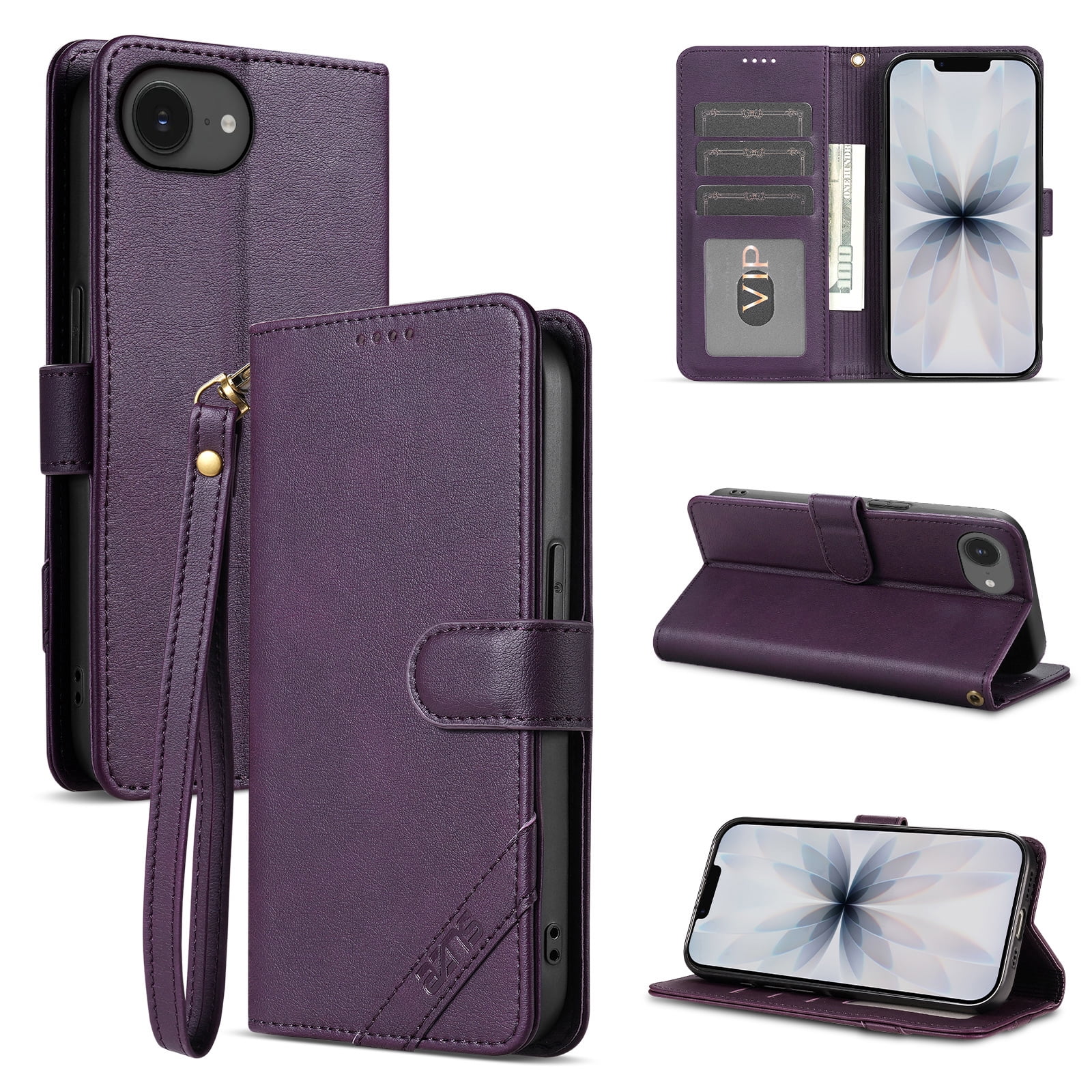 EXYPRO Phone Case Compatible with iPhone 17e,Leather Case PU Leather ...