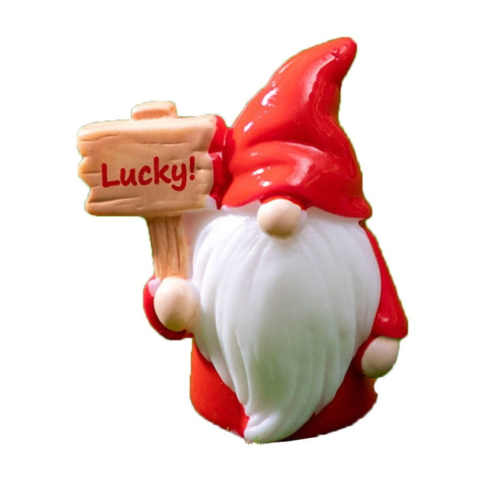 EXlal 10Pc Christmas Dwarf Ornament Set - Mini 3Cm Resin Gnome Decor ...