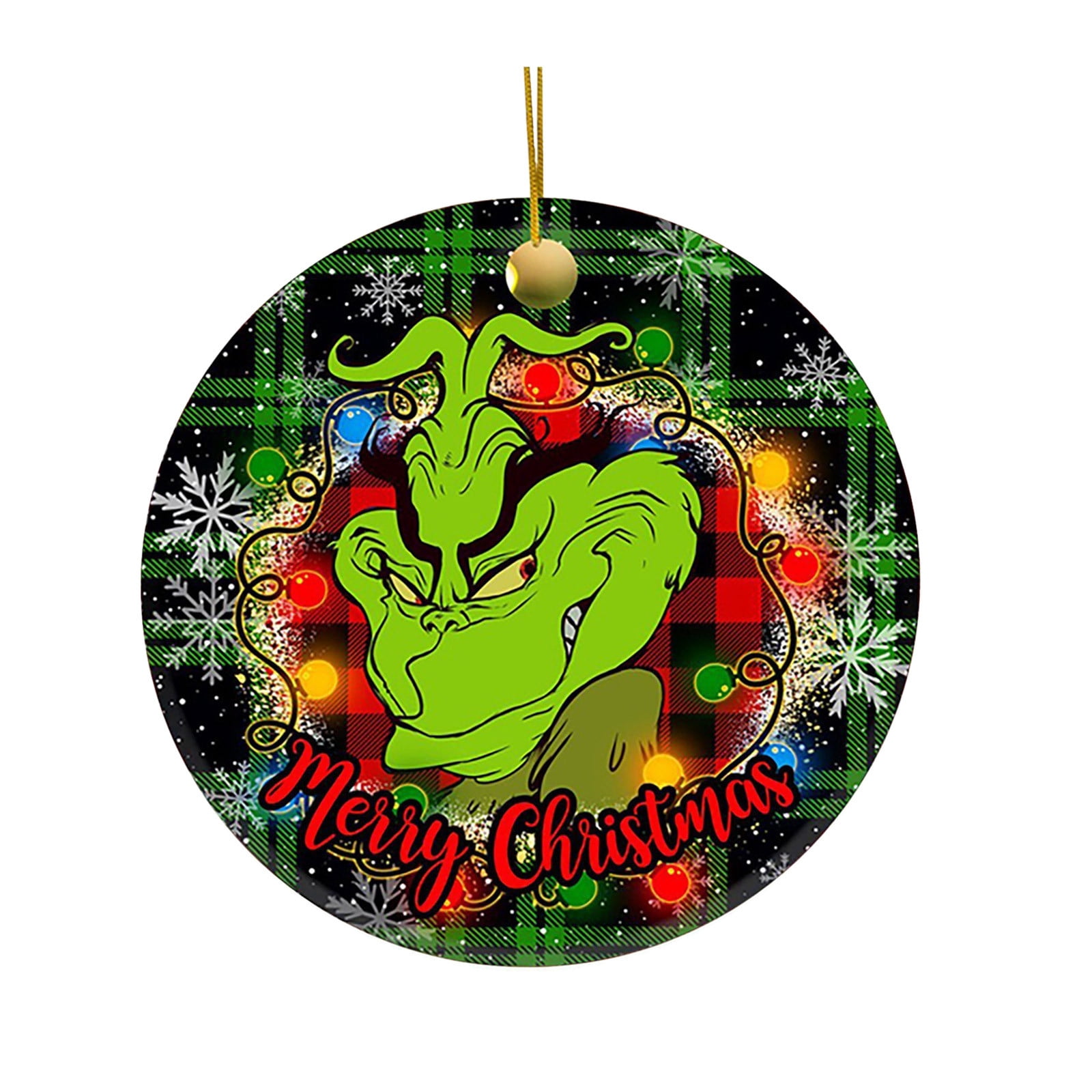 EXlal Cozyvia 2025 Grinch Christmas Tree Hanging Ornaments, Christmas ...