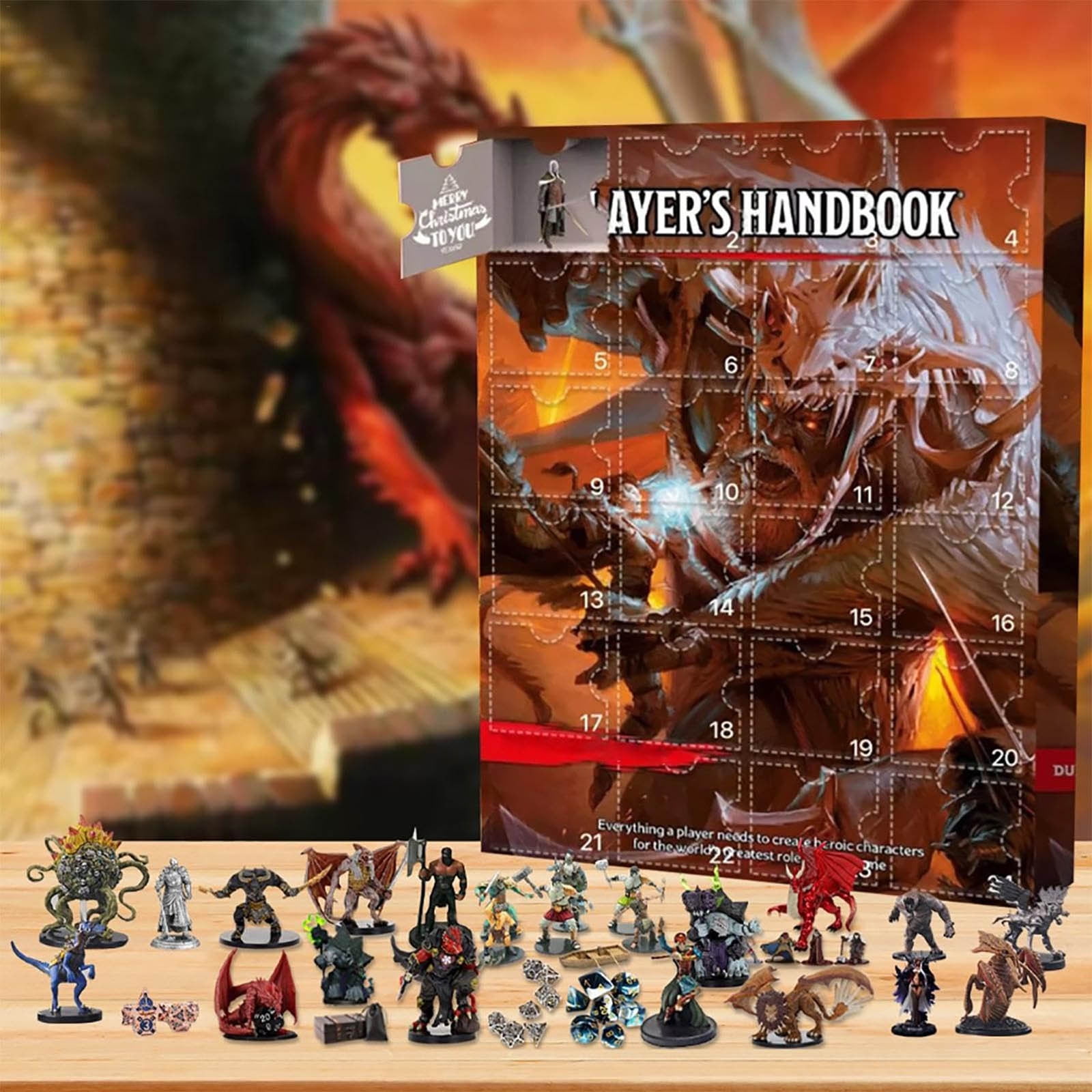 EXlal Dungeons & Dragons Themed Christmas Advent Calendar 2025, 24 Epic ...