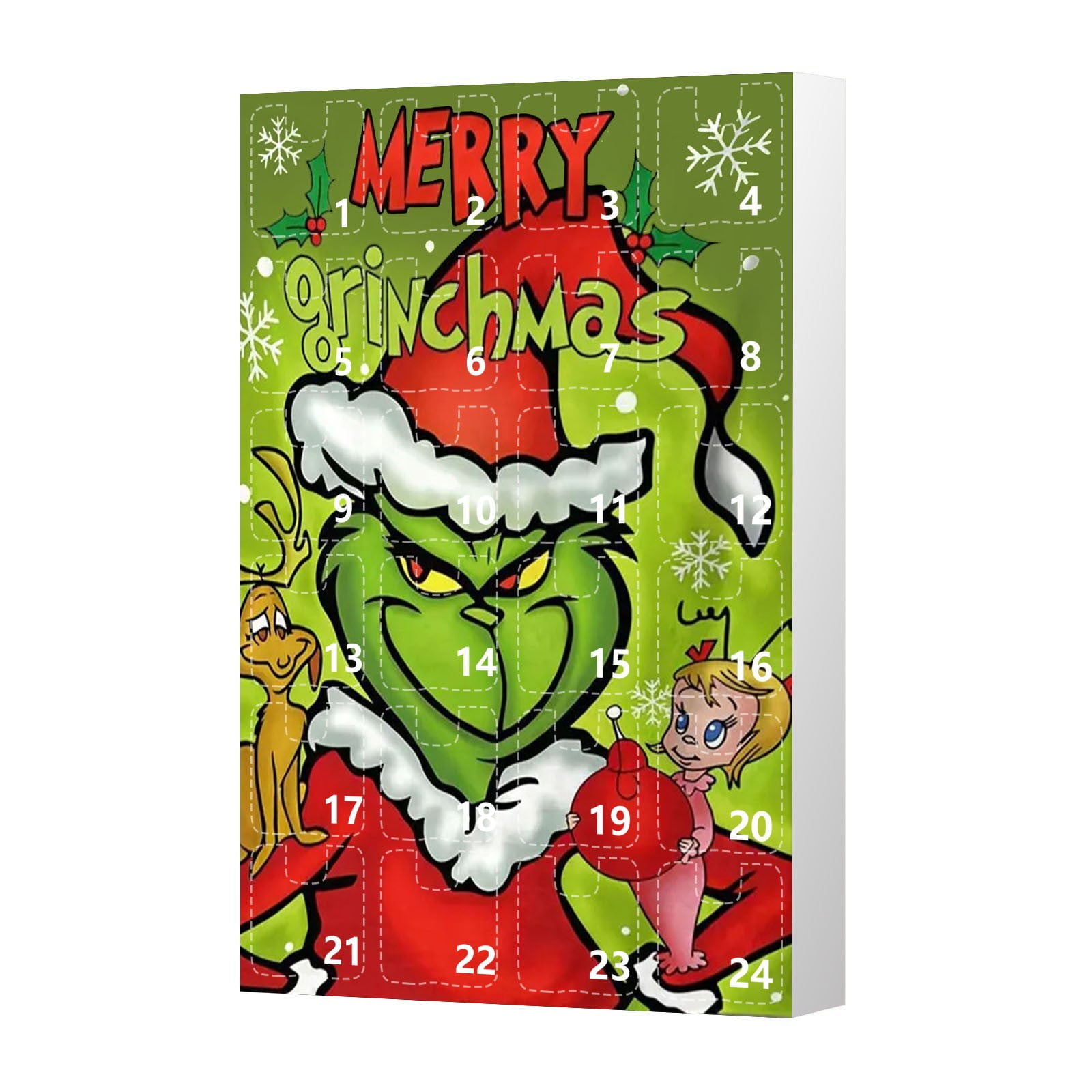 EXlal Green Monster Christmas Advent Calendar 2025, 24 Whoville ...