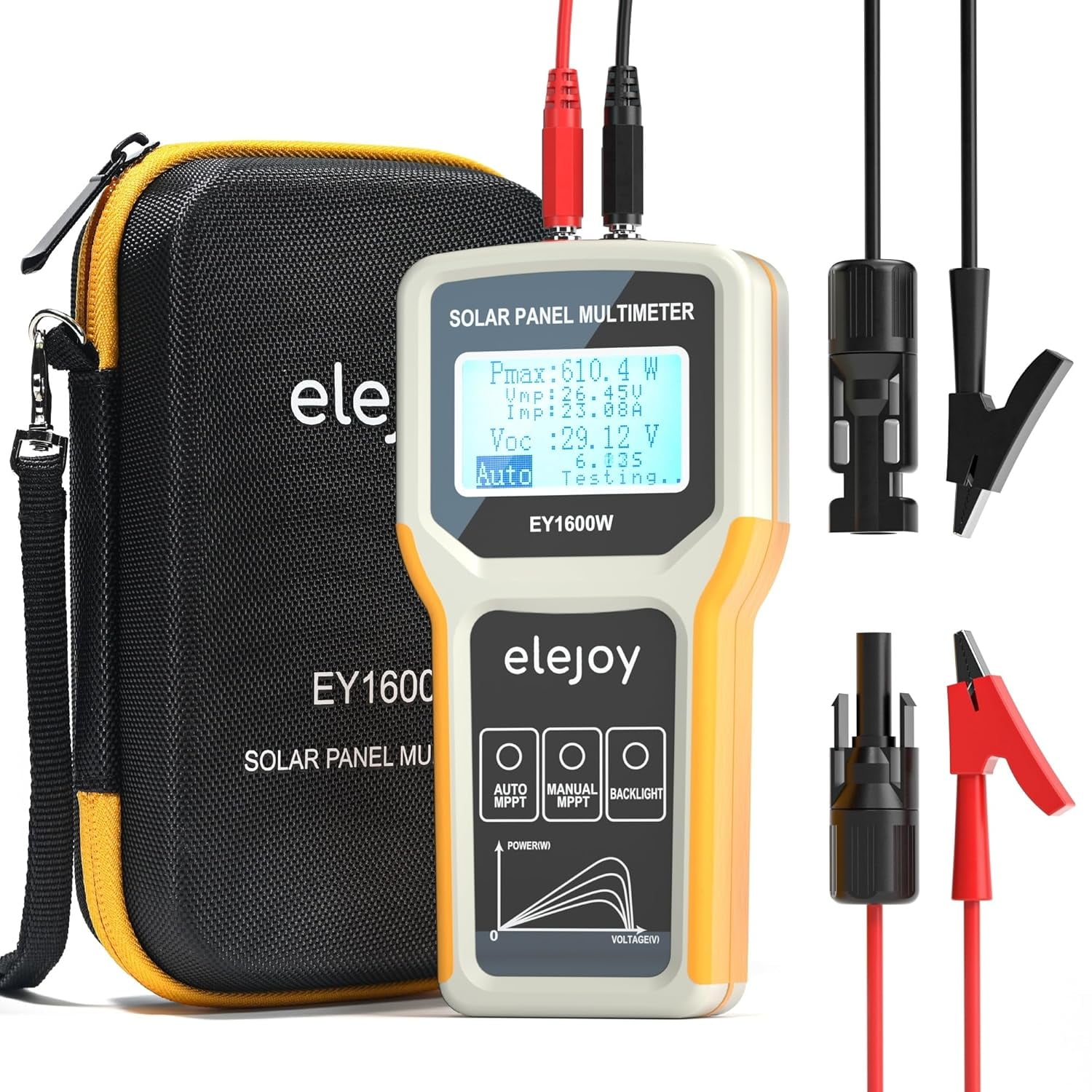 EY1600W Solar Panel Tester, Solar DC/AC Power Meter, Photovoltaic Panel ...