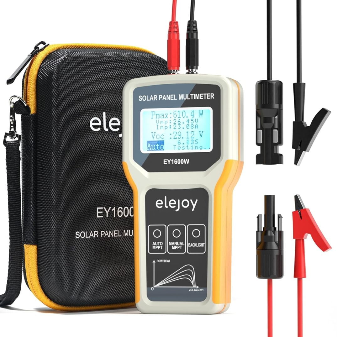 EY1600W Solar Panel Tester, Solar DC/AC Power Meter, Photovoltaic Panel ...