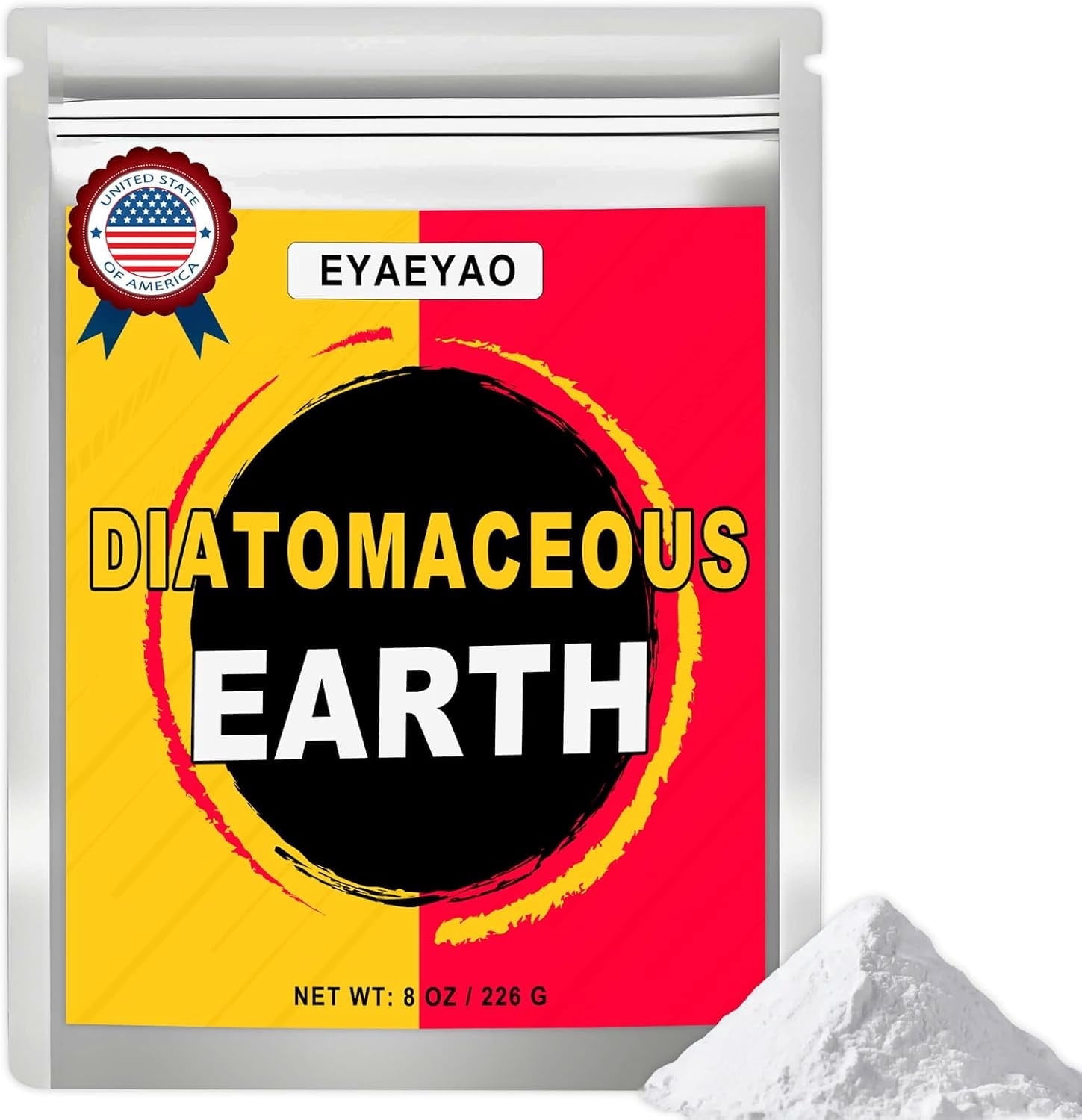 EYAEYAO 100% Pure Food Grade Diatomaceous Earth 16 oz - Safe for Humans ...