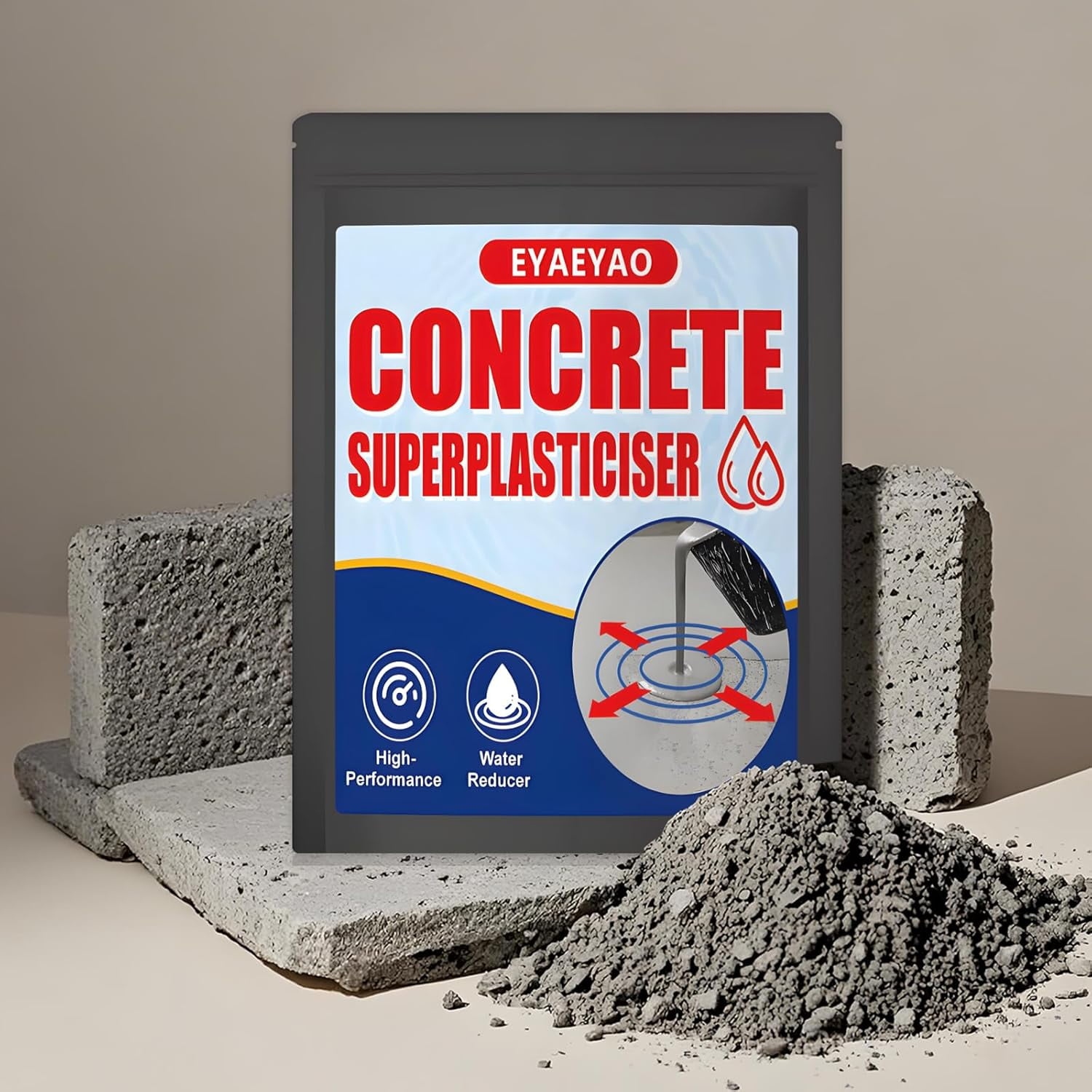 EYAEYAO White Concrete Superplasticizer 5 lb - High-Range Water Reducer ...