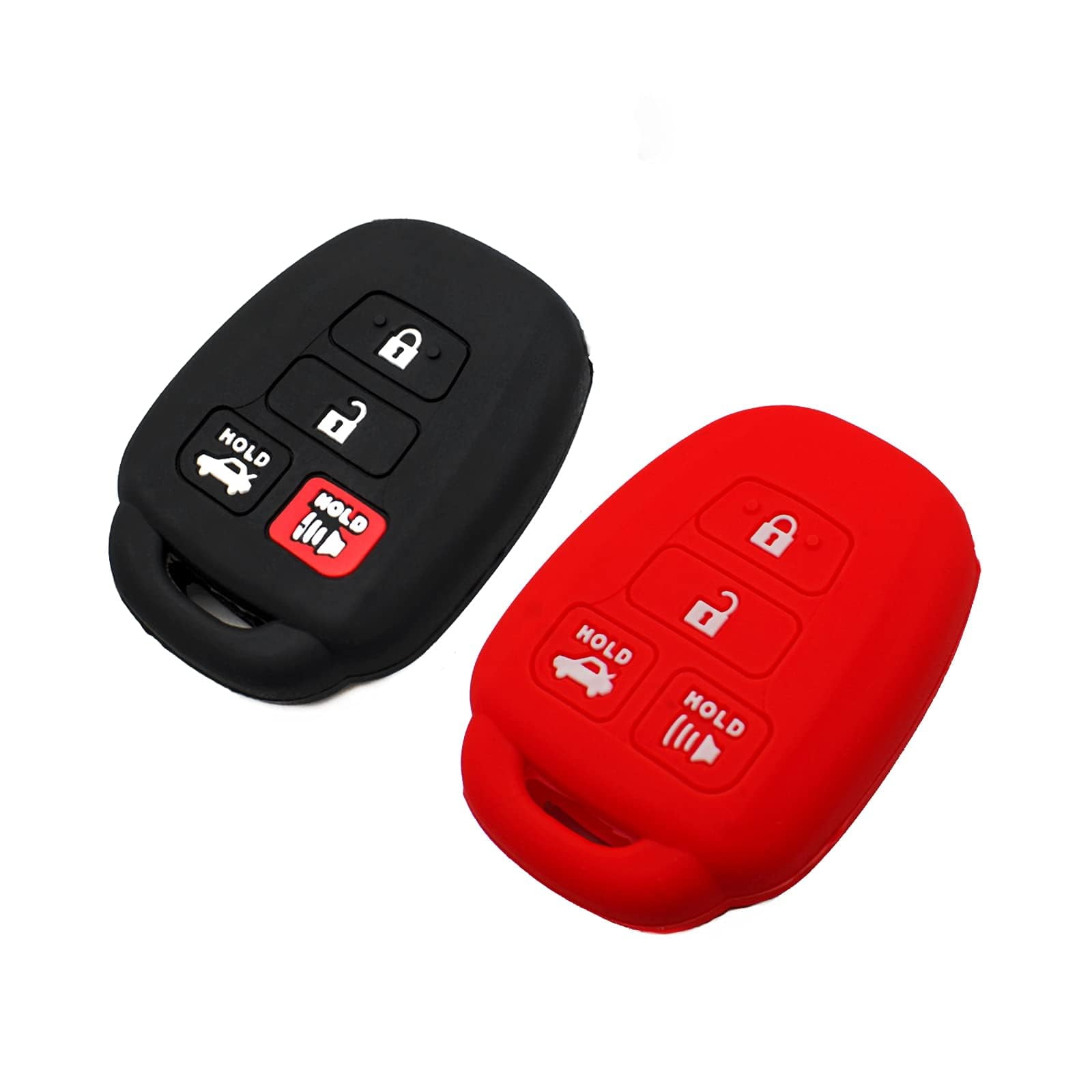 EYANBIS Silicone Key Fob Cover Fit for Toyota Camry SE LE Avalon ...