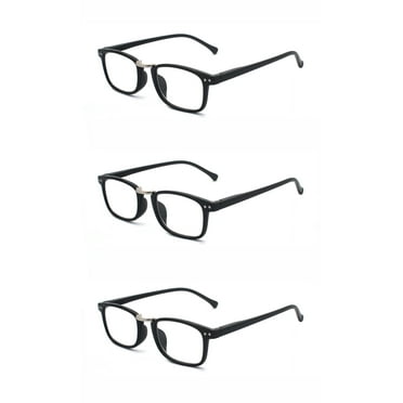 EYE ZOOM 3 Pack Metal Frame Aviator Style Reading Glasses with Spring ...