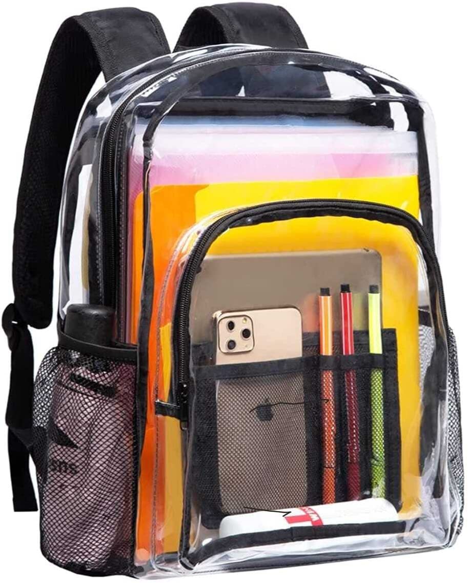 EYE4TECHS Clear Heavy Duty Backpack for Women and Men - Stadium and ...