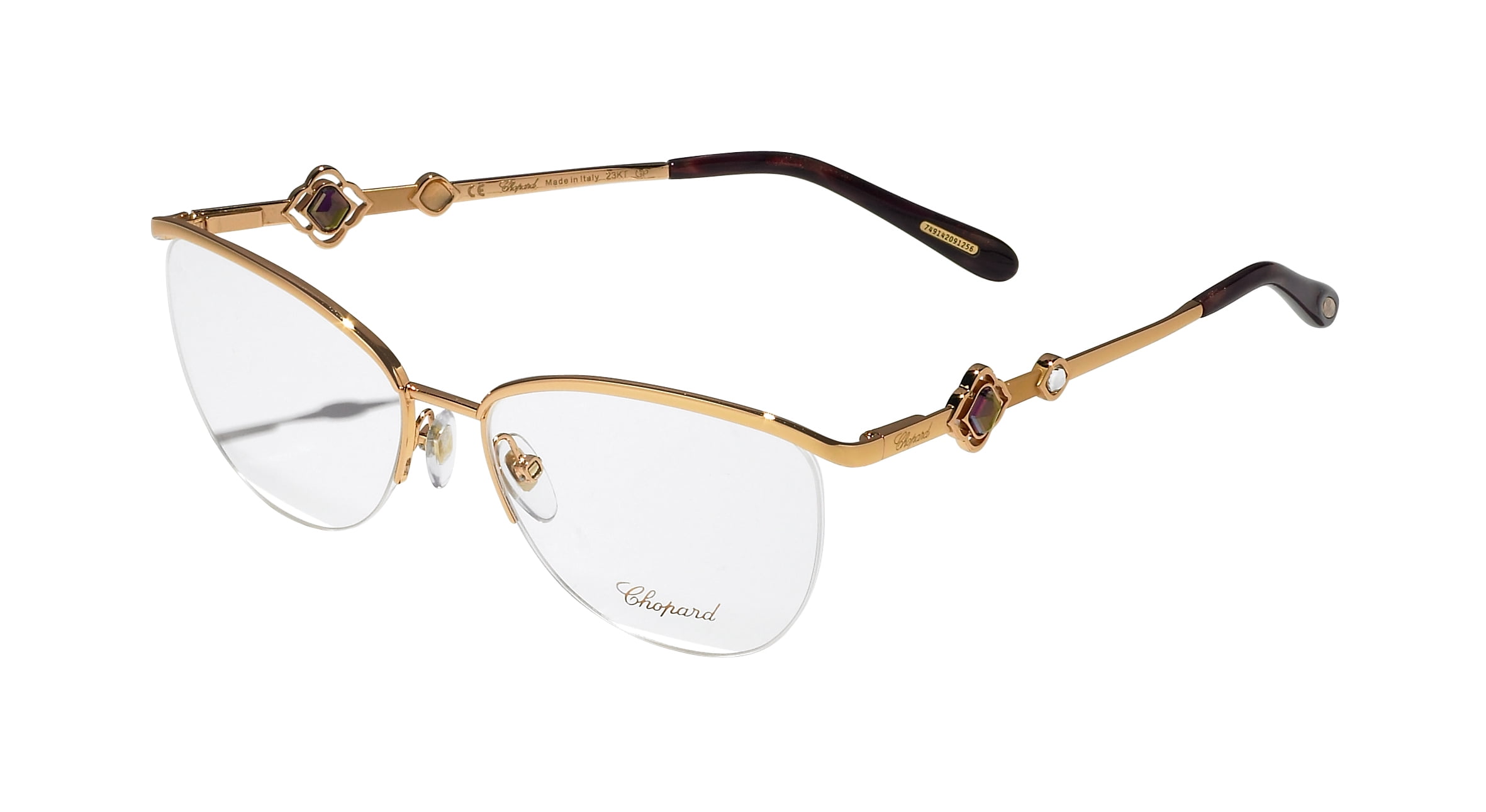 EYEGLASSES FRAME CHOPARD SHINY COPPER GOLD WOMEN VCHB98S558FCY ...