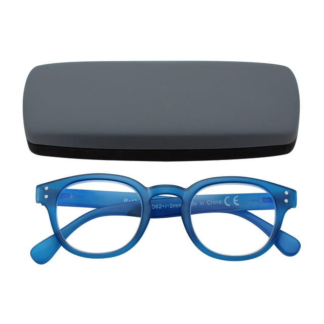 EYEGUARD Round Reading Glasses Blue Light Blocking, Unisex Computer ...